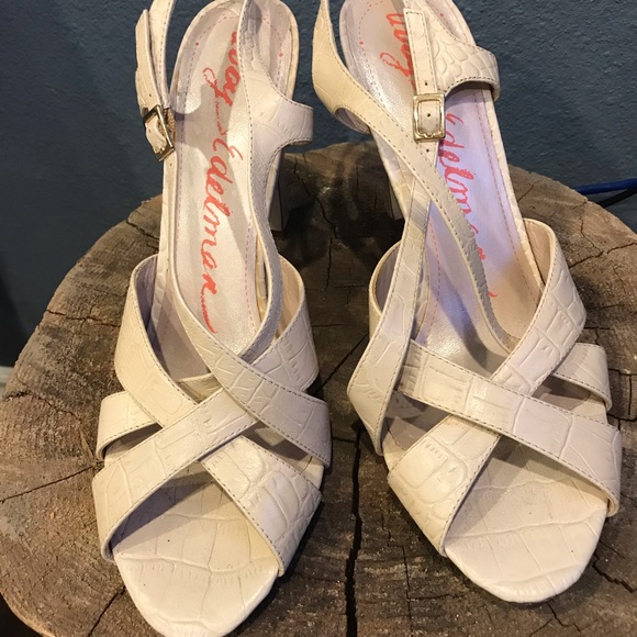 libby. edelman | Shoes | Libby Edelman Crocodile Pattern High Heels ...